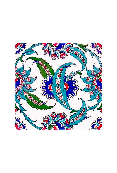 Armada Çini 20X20 Cm Ac 1 Kütahya Cami Çinisi Hançer Desenli Seramik Çini Karo Armada Çini 20X20 Cm Ac 1 Kütahya Cami Çinisi Hançer Desenli Seramik Çini Karo