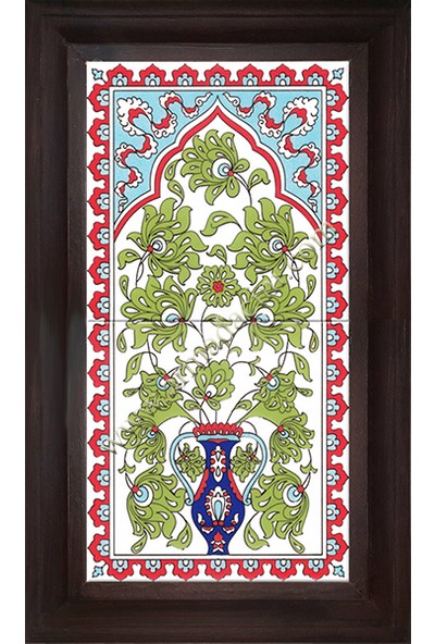 Armada Çini 20X40 Cm Ed 161 Saksılı Eldekoru Çini Pano