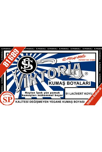 Viktoria Kumaş Boyası Koyu Lacivert Viktoria Kumaş Boyası Koyu Lacivert