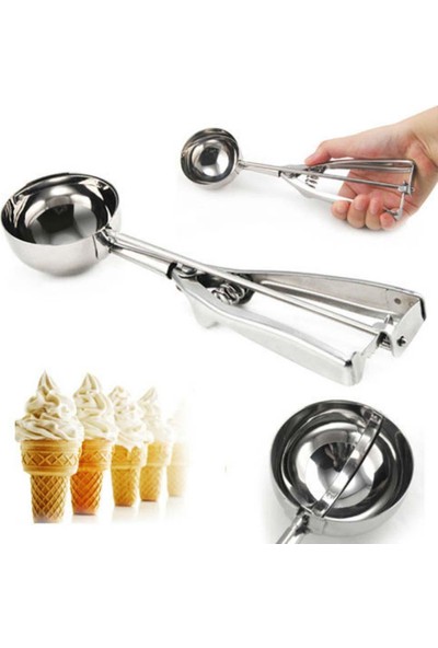 Ice Cream Scoop Dondurma Kepçesi Seti Çap 6 Cm Large Ice Cream Scoop Dondurma Kepçesi Seti Çap 6 Cm Large