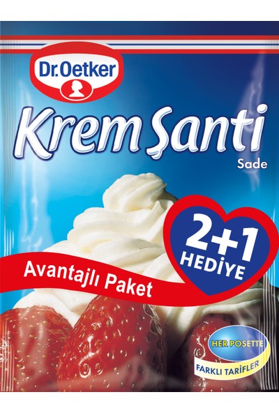 Dr. Oetker 2 + 1 Krem Şanti 75 gr Dr. Oetker 2 + 1 Krem Şanti 75 gr
