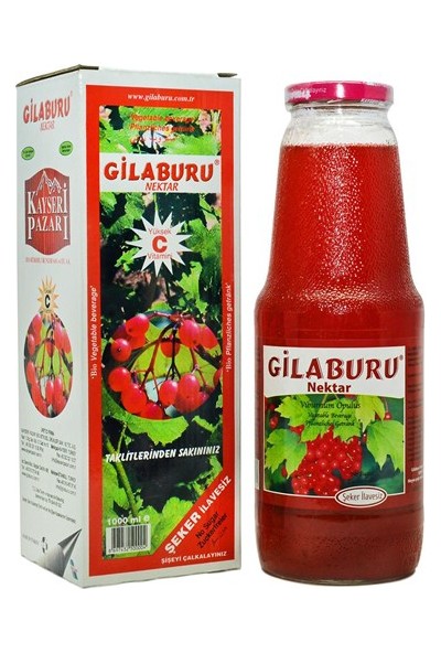 Kayseri Pazarı Gilaburu Suyu 6 Kutu Şeker İlavesiz 6 lt