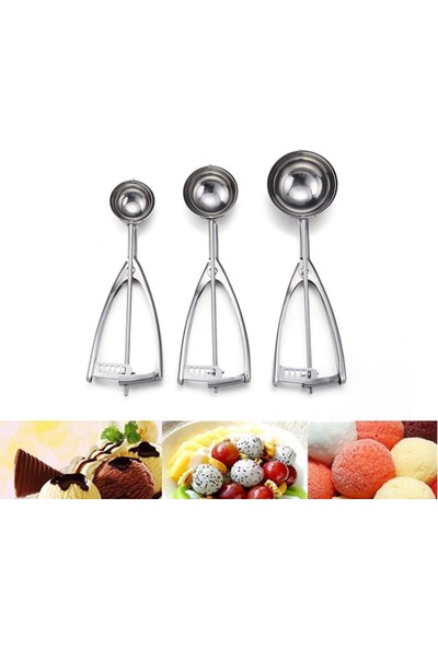 Direkstoktan Dondurma Kepçesi Seti 3 Adet Farklı Boy 4 Cm 5 Cm 6 Cm Ice Cream Scoop Direkstoktan Dondurma Kepçesi Seti 3 Adet Farklı Boy 4 Cm 5 Cm 6 Cm Ice Cream Scoop