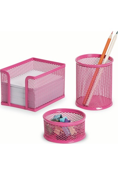 Gıpta Masa Seti Metal 3'lü Pembe F0033 Gıpta Masa Seti Metal 3'lü Pembe F0033