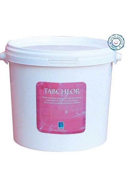 Gemaş Tablet Klor %90 (Tabchlor Stabilize Triklor Tableti, 200 Gr %90 Klor İçeriği) 10 Kg Gemaş Tablet Klor %90 (Tabchlor Stabilize Triklor Tableti, 200 Gr %90 Klor İçeriği) 10 Kg