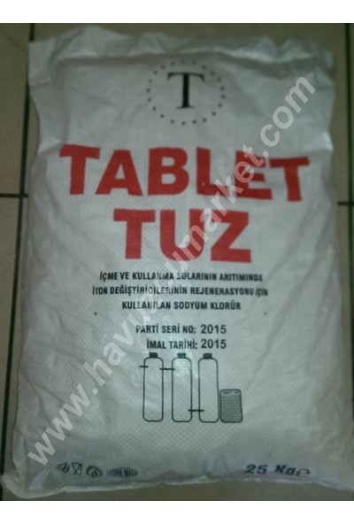 Tablet Tuz 25 Kg (Sodyum Klorür)