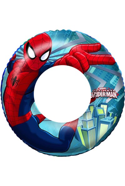 Marvel Ultimate Spiderman Swim Ring - Bestway 98003 Örümcek Adam Şişme Can Simidi 56 cm