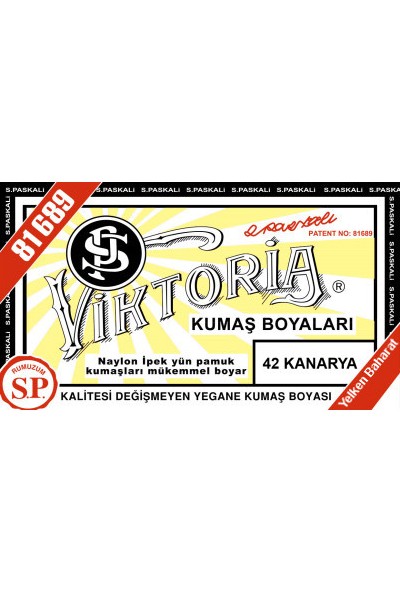 Viktoria Kumaş Boyası Kanarya