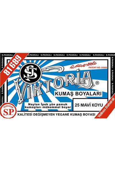 Viktoria Kumaş Boyası Mavi Koyu