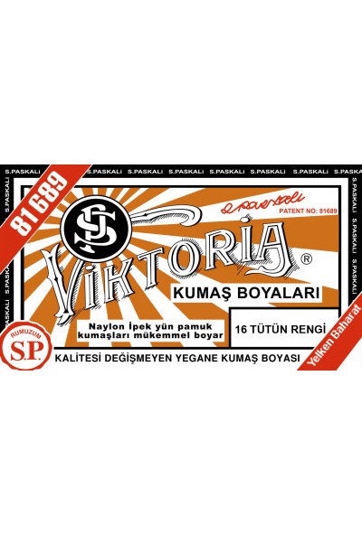 Viktoria Kumaş Boyası Tütün Rengi