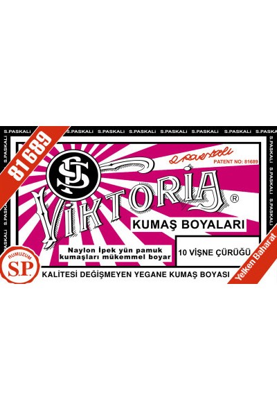 Viktoria Kumaş Boyası Vişne Çürüğü Viktoria Kumaş Boyası Vişne Çürüğü