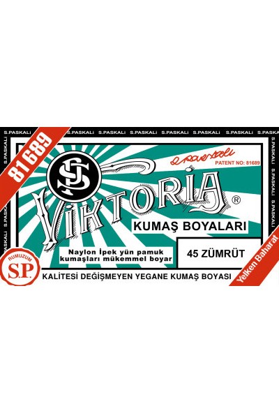 Viktoria Kumaş Boyası Zümrüt