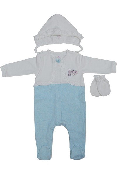 İdil Baby 7161 3'lü Bebek Tulum Takım