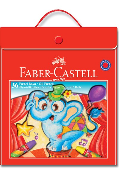 Faber-Castell Bls. Plastik Çantalı Tutuculu Pastel Boya, 36 Renk