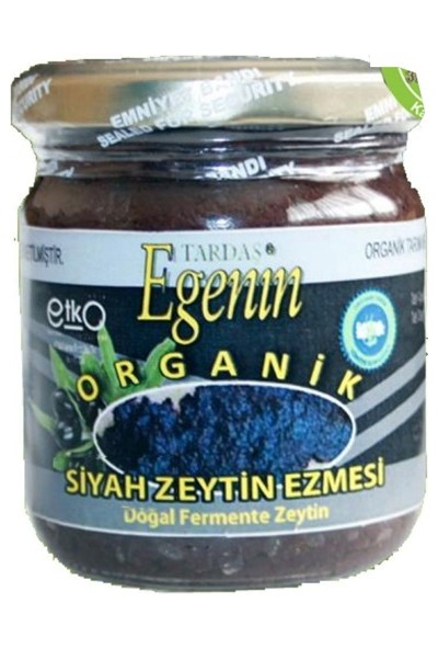 Tardaş Egenin Organik Siyah Zeytin Ezmesi 195gr Tardaş Egenin Organik Siyah Zeytin Ezmesi 195gr
