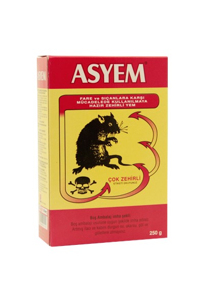 As İlaç Asyem Buğday Fare Zehri 250 Gr As İlaç Asyem Buğday Fare Zehri 250 Gr