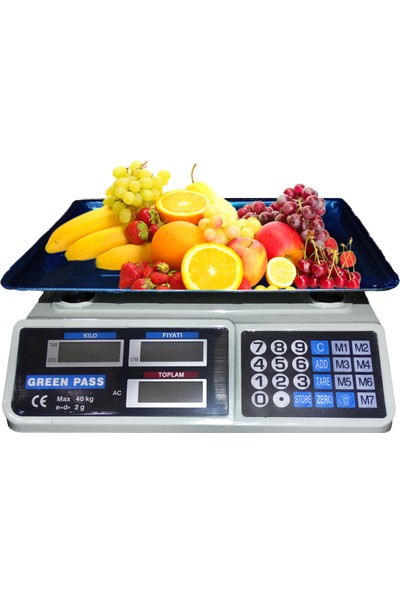 Green Pass 40Kg Elektronik Terazi Green Pass 40Kg Elektronik Terazi