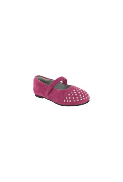 Pediped Natalie Berry Suede Ballet Flat Çocuk Ayakkabı Pediped Natalie Berry Suede Ballet Flat Çocuk Ayakkabı