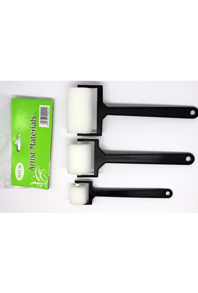 Rich Sünger Rulo Fırça 3 Lü Set