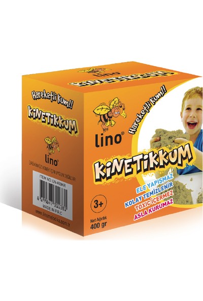 Lino Kinetik Kum 400 Gr. Kum Rengi