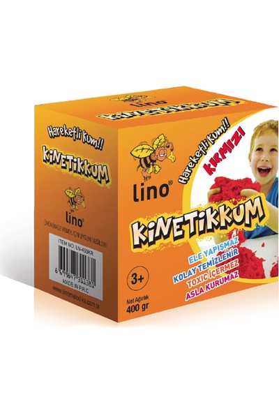 Lino Kinetik Kum 400 Gr. Kırmızı
