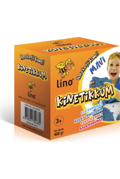 Lino Kinetik Kum 400 Gr. Mavi Lino Kinetik Kum 400 Gr. Mavi