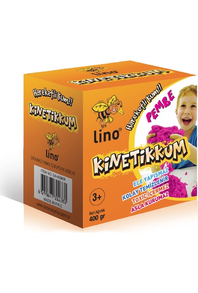 Lino Kinetik Kum 400 Gr. Pembe Lino Kinetik Kum 400 Gr. Pembe