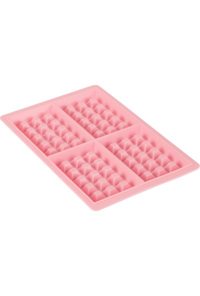 Tantitoni Silikon Açık Pembe Waffle Kalıbı Tantitoni Silikon Açık Pembe Waffle Kalıbı