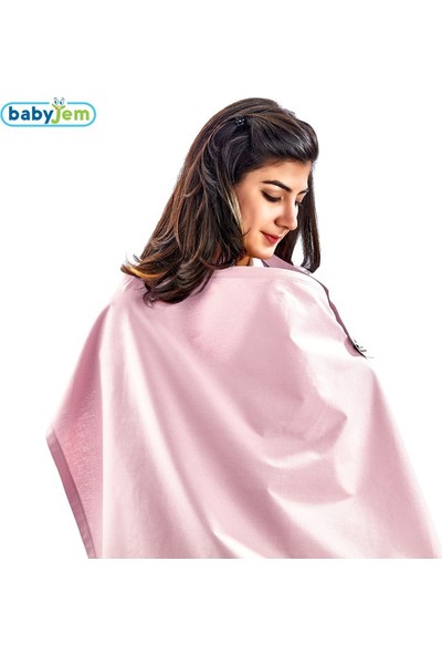 Baby Jem Emzirme Önlüğü Pembe