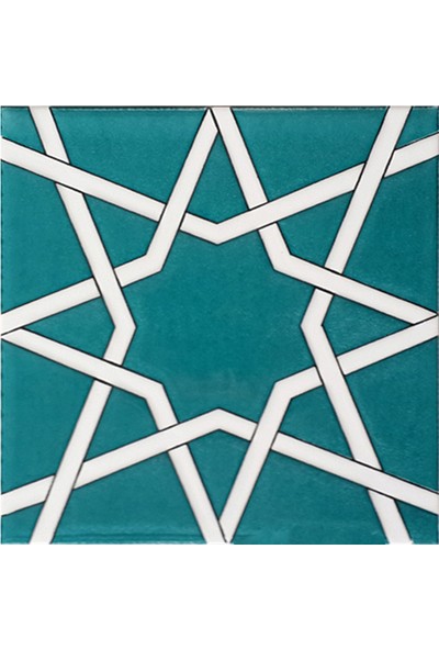 Armada Çini 20x20 Cm SP 94 Yıldız Kütahya Çinisi Selçuklu Çini Karo Armada Çini 20x20 Cm SP 94 Yıldız Kütahya Çinisi Selçuklu Çini Karo