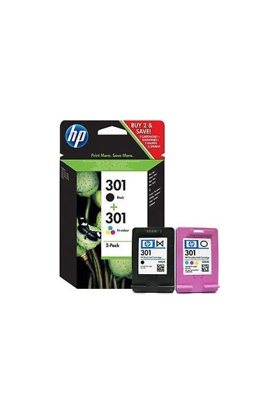 Hp 301 2'Li Paket Siyah-Üç Renkli Orijinal Set Hp 301 2'Li Paket Siyah-Üç Renkli Orijinal Set