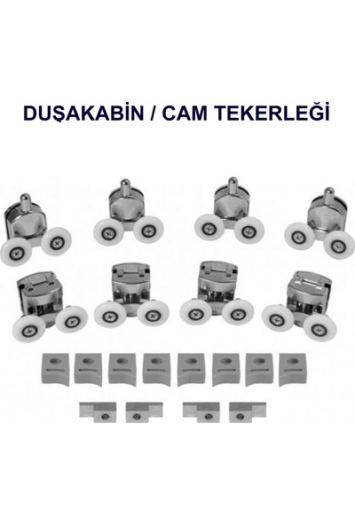 Duşakabin Tekerleği Cam Kabinler İçin 8 Adet Duşakabin Tekerleği Cam Kabinler İçin 8 Adet