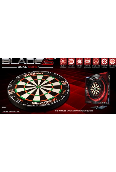 Winmau Blade 5 Dual Core Dart Hedef Tahtası Winmau Blade 5 Dual Core Dart Hedef Tahtası
