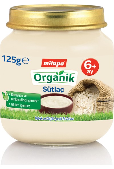Milupa Organik Sütlaç Kavanoz 125 g 6+ Ay
