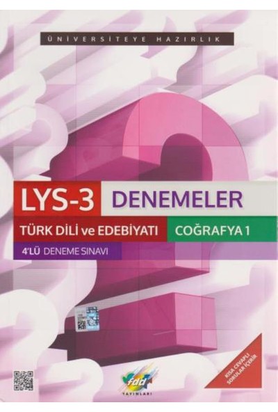 FDD LYS-3 Denemeler Türk Dili ve Edebiyatı Coğrafya-1 4'lü Deneme Sınavı FDD LYS-3 Denemeler Türk Dili ve Edebiyatı Coğrafya-1 4'lü Deneme Sınavı