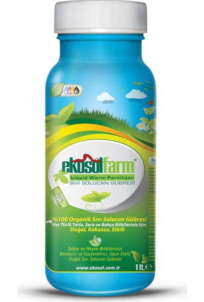 Ekosolfarm Sıvı Solucan Gübresi 1 Lt.