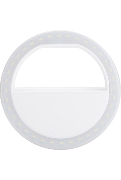 Bluecat Pilli Harici Selfie Flaş Işığı Flash Light - Beyaz Bluecat Pilli Harici Selfie Flaş Işığı Flash Light - Beyaz
