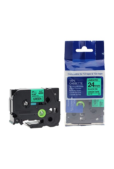 Brother P-Touch Muadili Yeşil Etiket 24 Mm Tze-Tape Aze751 Brother P-Touch Muadili Yeşil Etiket 24 Mm Tze-Tape Aze751