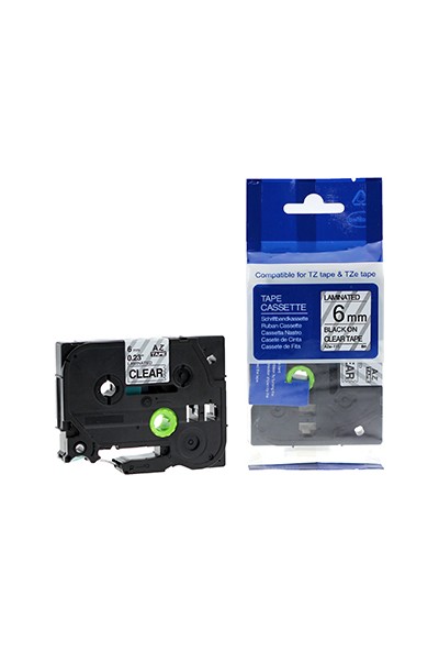 Brother P-Touch Muadili Şeffaf Etiket 6 Mm Tze-Tape Aze111