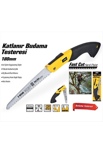 Sgs 1755 Katlanır Budama Testeresi 180Mm Sgs 1755 Katlanır Budama Testeresi 180Mm