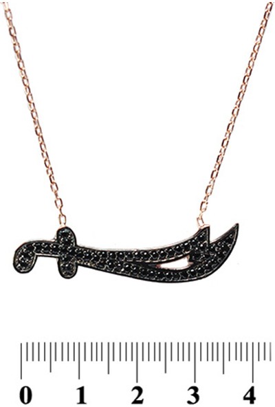 Rüya İletişim Medya Gümüş Siyah Taşlı Hz. Ali Kılıç Kolyesi Rüya İletişim Medya Gümüş Siyah Taşlı Hz. Ali Kılıç Kolyesi