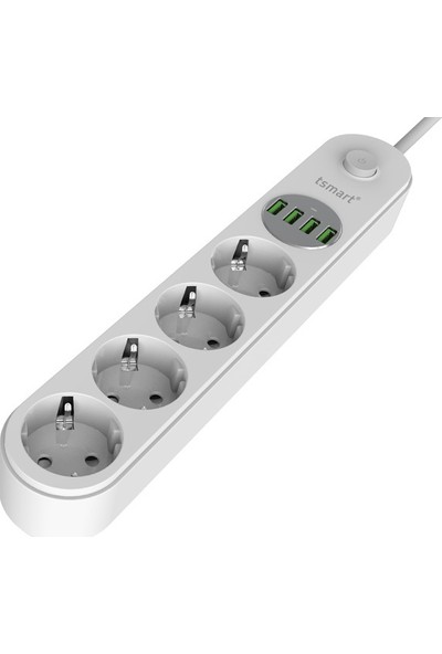 Tsmart 4Usb Çıkışlı Akım Koruyuculu Priz
