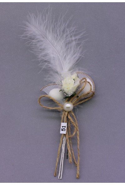 Beyaz Düşler Sokağı - Nikah Şekeri 51 - (25 Adet)-Mıknatıslı/Şekerli