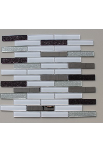 Mcm Mp919 Mutfak Tezgah Arası Kristal Cam Mozaik 20 x 98