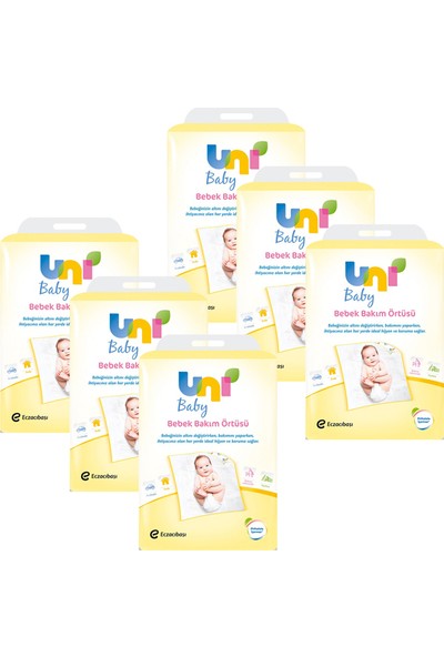 Uni Baby Alt Açma Örtüsü 10'lu x 6 Adet