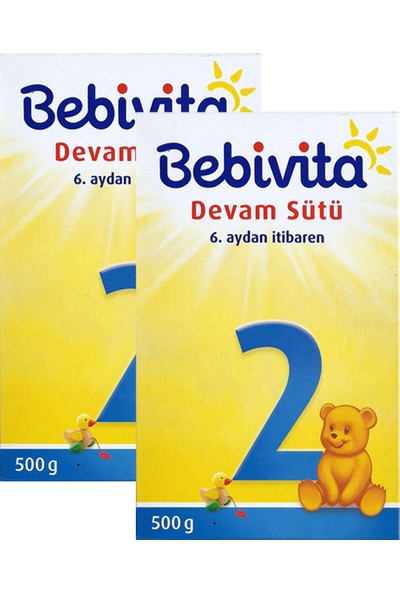 Bebivita 2 Devam Sütü 500 gr - 2'li