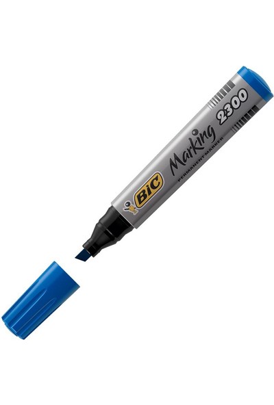 Bic Marking 2300 Kesik Uçlu Mavi Permanent Marker Bic Marking 2300 Kesik Uçlu Mavi Permanent Marker