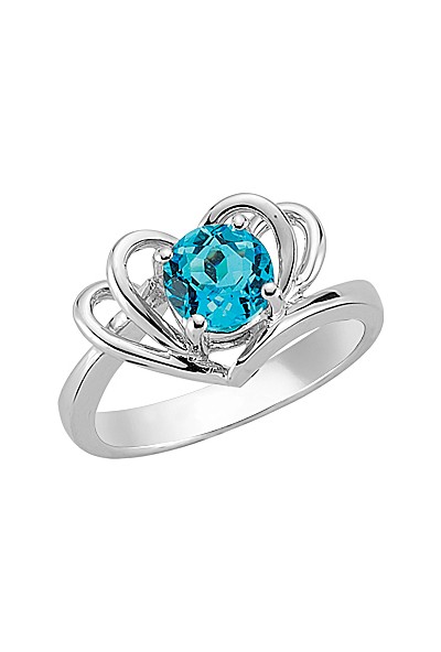 Goldstore Gümüş Blue Topaz Yüzük Sr17023 6 Goldstore Gümüş Blue Topaz Yüzük Sr17023 6