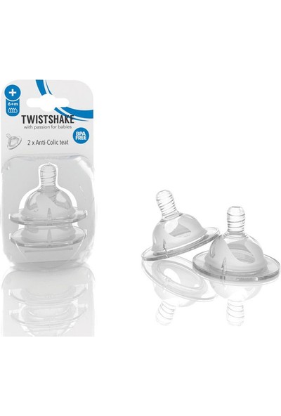 Twistshake Anti-Colic Biberon Emziği Plus 6+ Ay