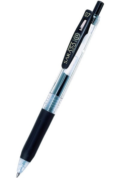 Zebra Sarasa Clip Jel Mürekkepli Roller, Basmalı, 0.7Mm, Siyah Src-0.7-Syh Zebra Sarasa Clip Jel Mürekkepli Roller, Basmalı, 0.7Mm, Siyah Src-0.7-Syh